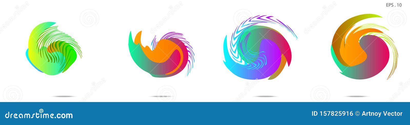 Vortex Vector Background. Templates for Logo Design, Leaflets or ...
