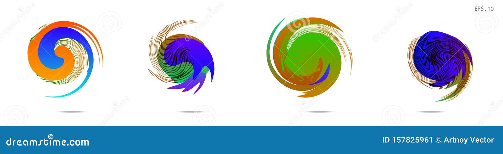 Vortex Vector Background. Templates for Logo Design, Leaflets or ...