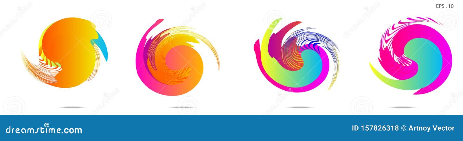 Vortex Vector Background. Templates for Logo Design, Leaflets or ...