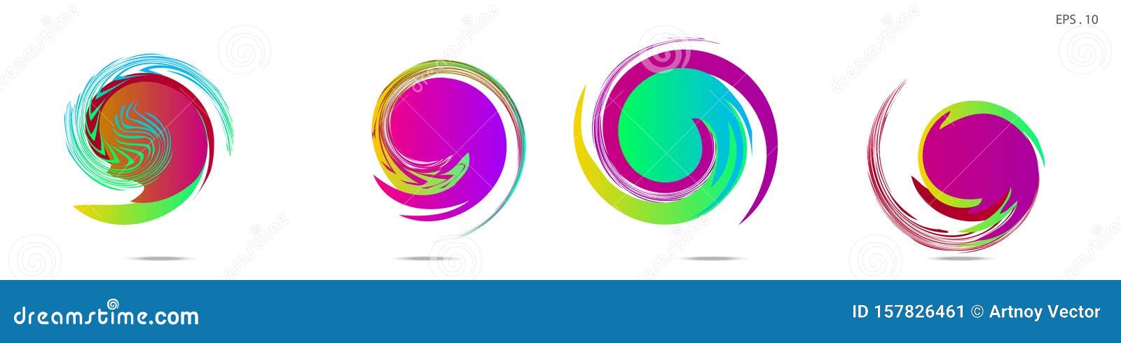 Vortex Vector Background. Templates for Logo Design, Leaflets or ...
