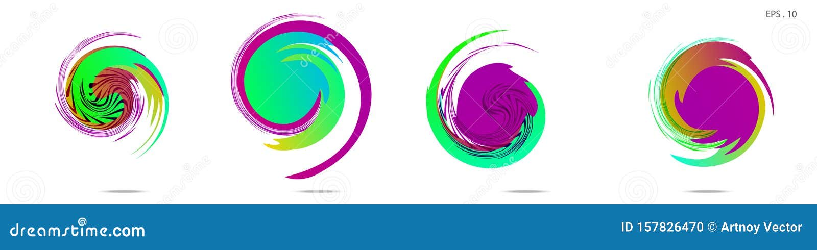 Vortex Vector Background. Templates for Logo Design, Leaflets or ...