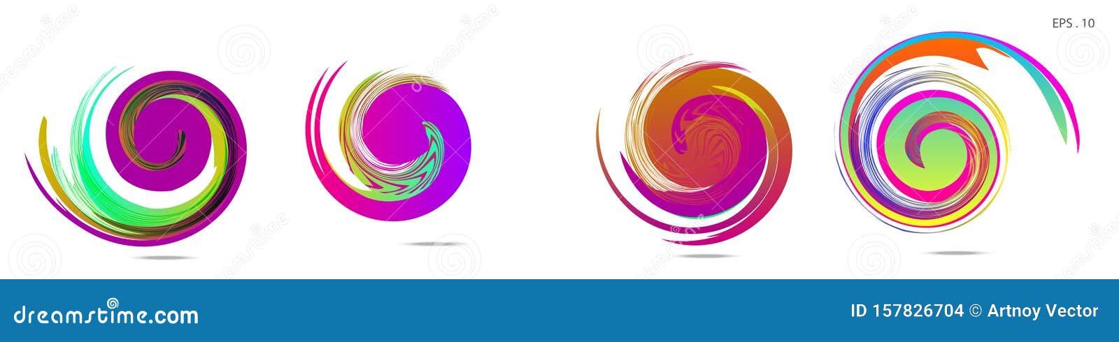 Vortex Vector Background. Templates for Logo Design, Leaflets or ...