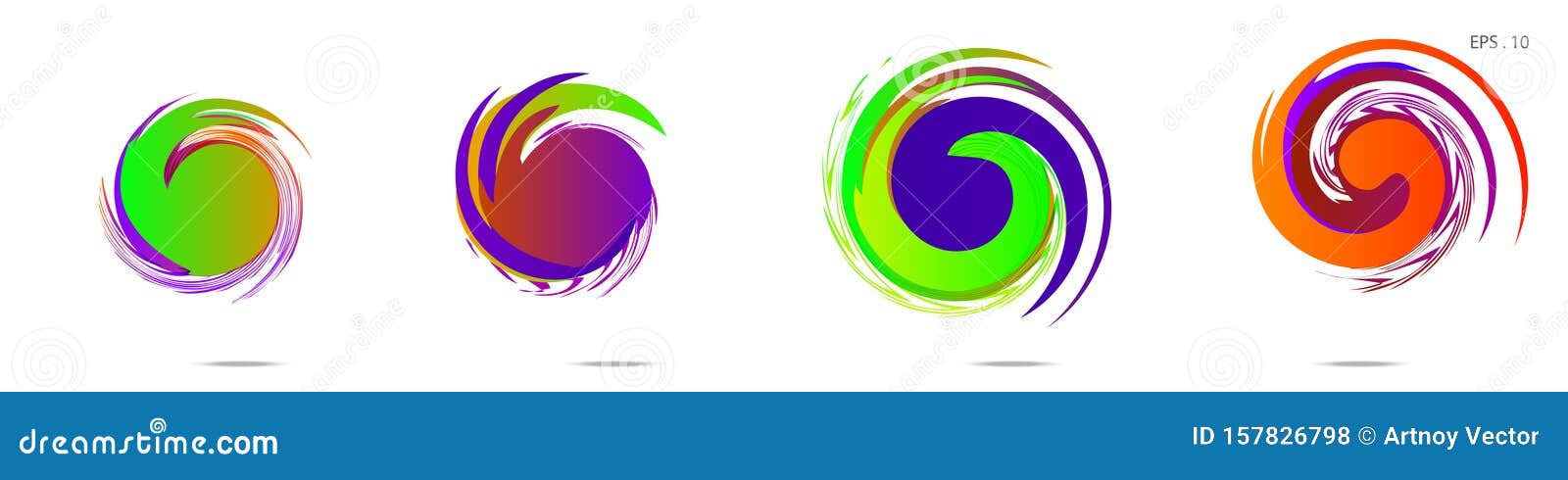 Vortex Vector Background. Templates for Logo Design, Leaflets or ...
