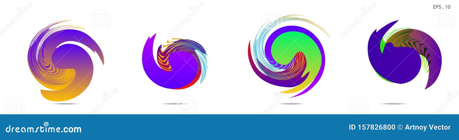 Vortex Vector Background. Templates for Logo Design, Leaflets or ...