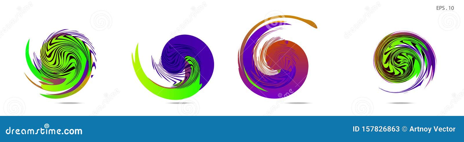 Vortex Vector Background. Templates for Logo Design, Leaflets or ...