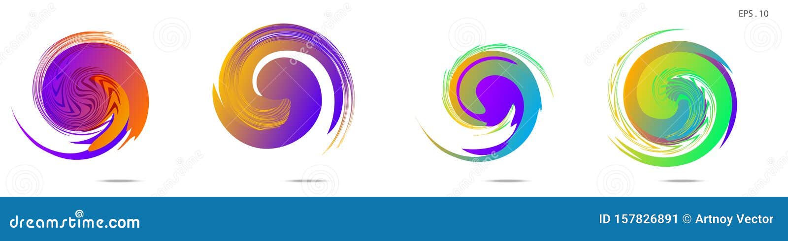 Vortex Vector Background. Templates for Logo Design, Leaflets or ...