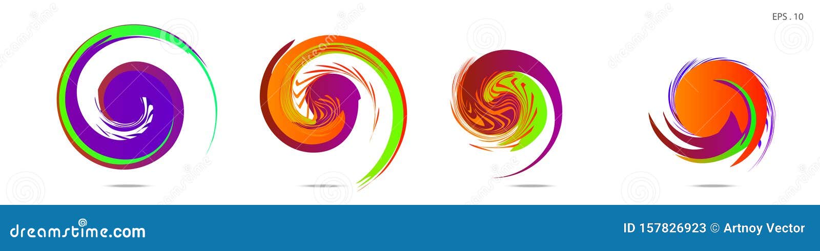 Vortex Vector Background. Templates for Logo Design, Leaflets or ...