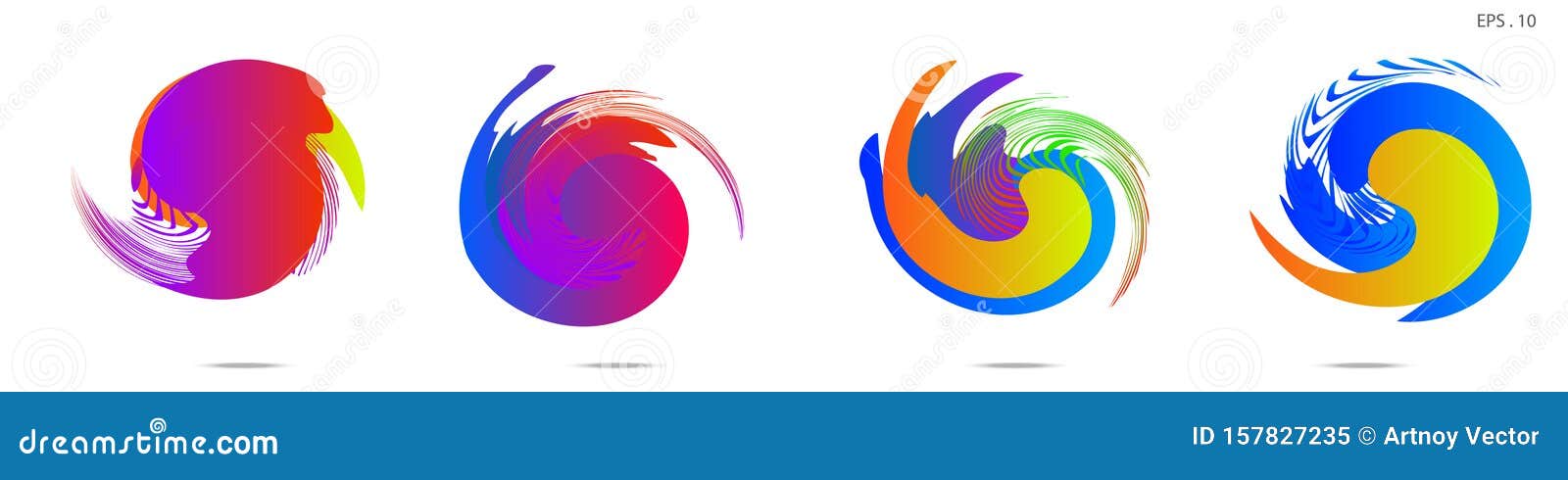 Vortex Vector Background. Templates for Logo Design, Leaflets or ...