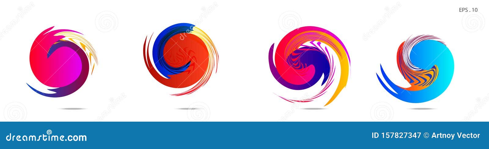 Vortex Vector Background. Templates for Logo Design, Leaflets or ...