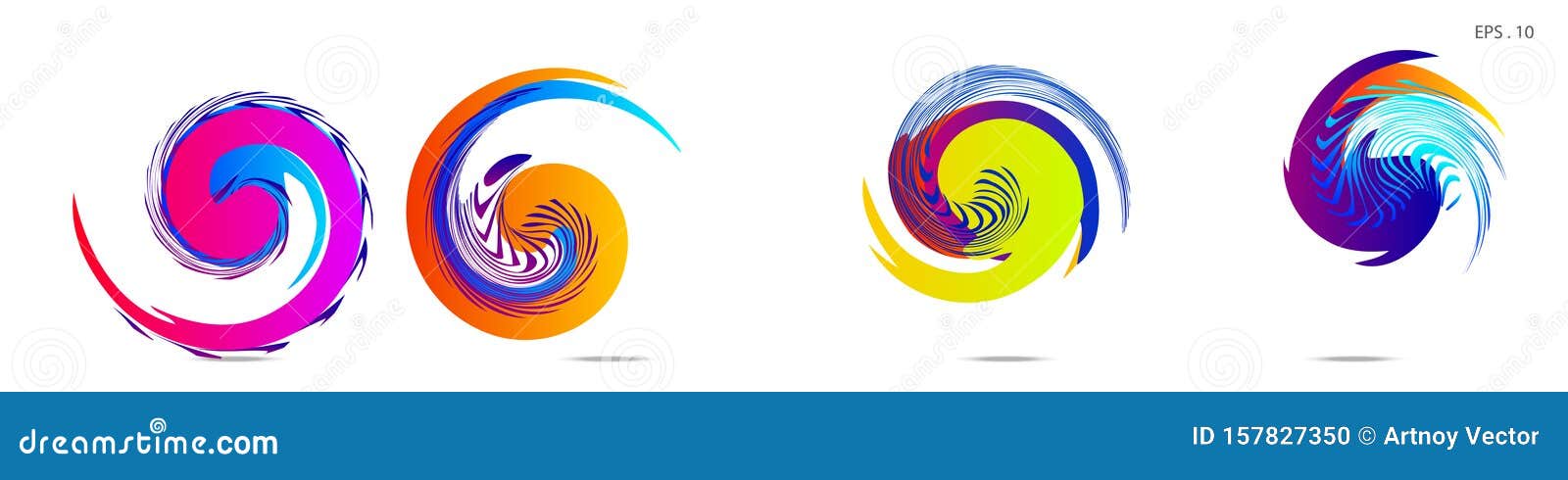 Vortex Vector Background. Templates for Logo Design, Leaflets or ...