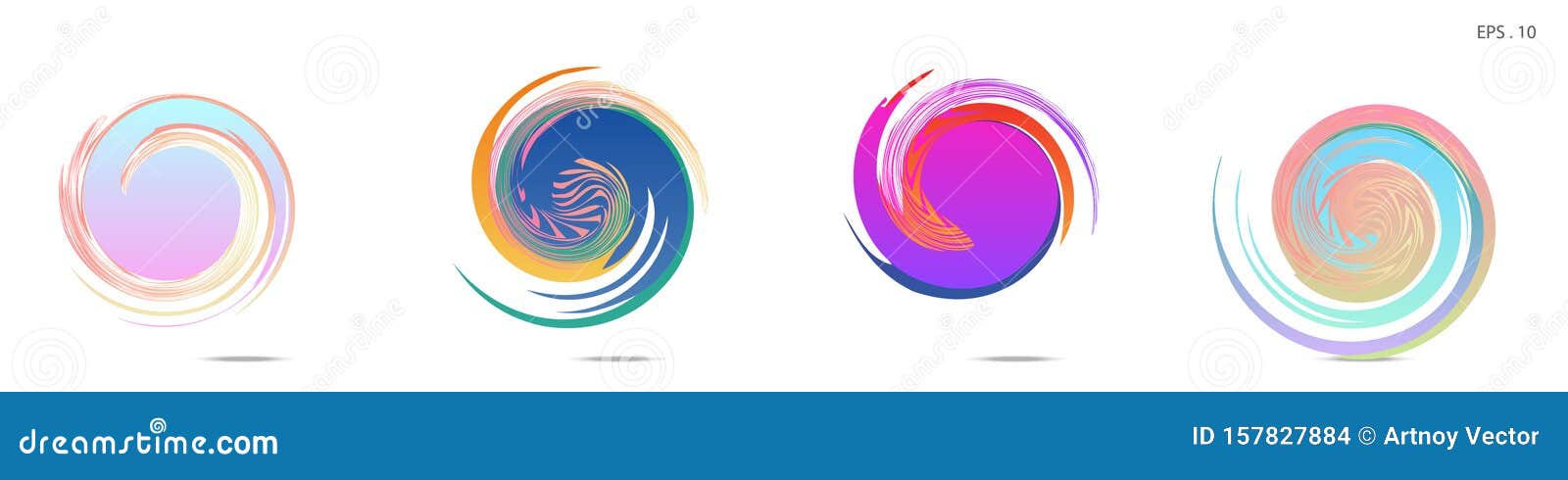 Vortex Vector Background. Templates for Logo Design, Leaflets or ...