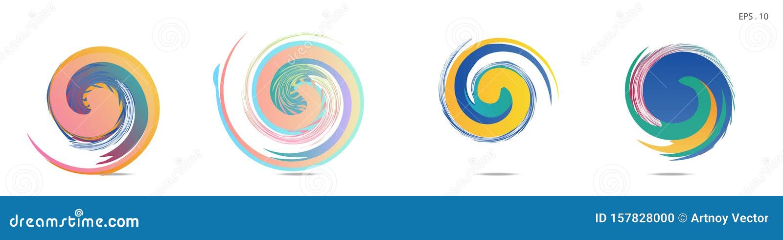 Vortex Vector Background. Templates for Logo Design, Leaflets or ...