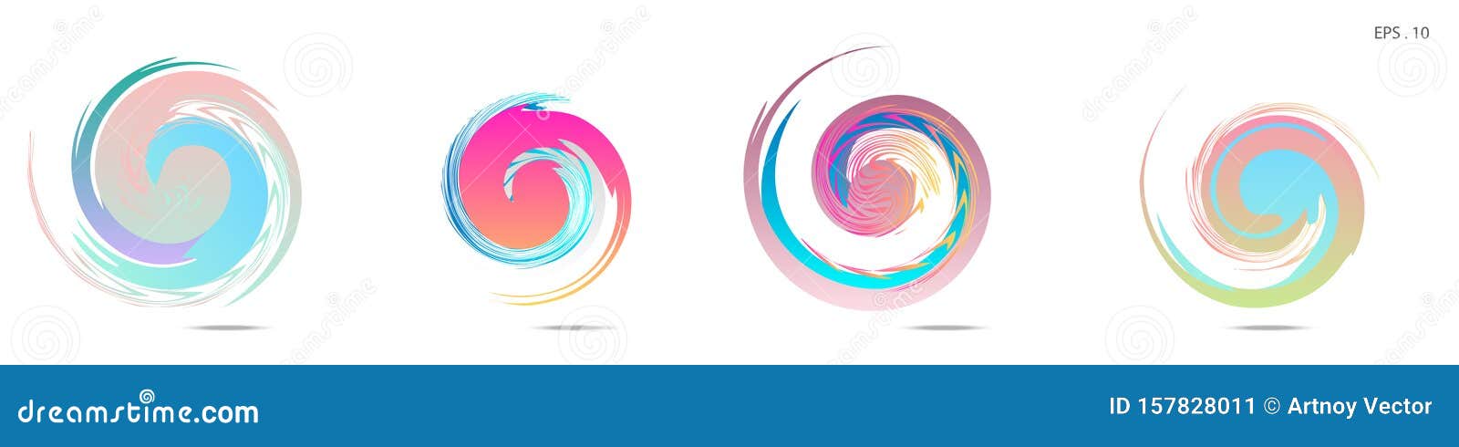 Vortex Vector Background. Templates for Logo Design, Leaflets or ...