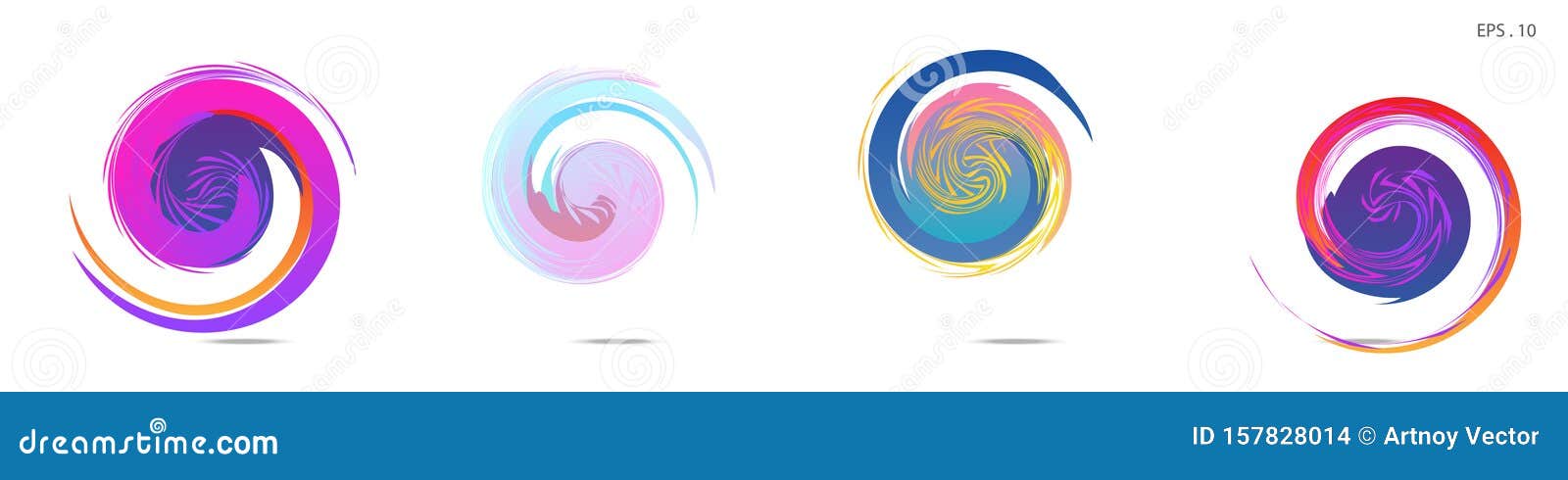 Vortex Vector Background. Templates for Logo Design, Leaflets or ...