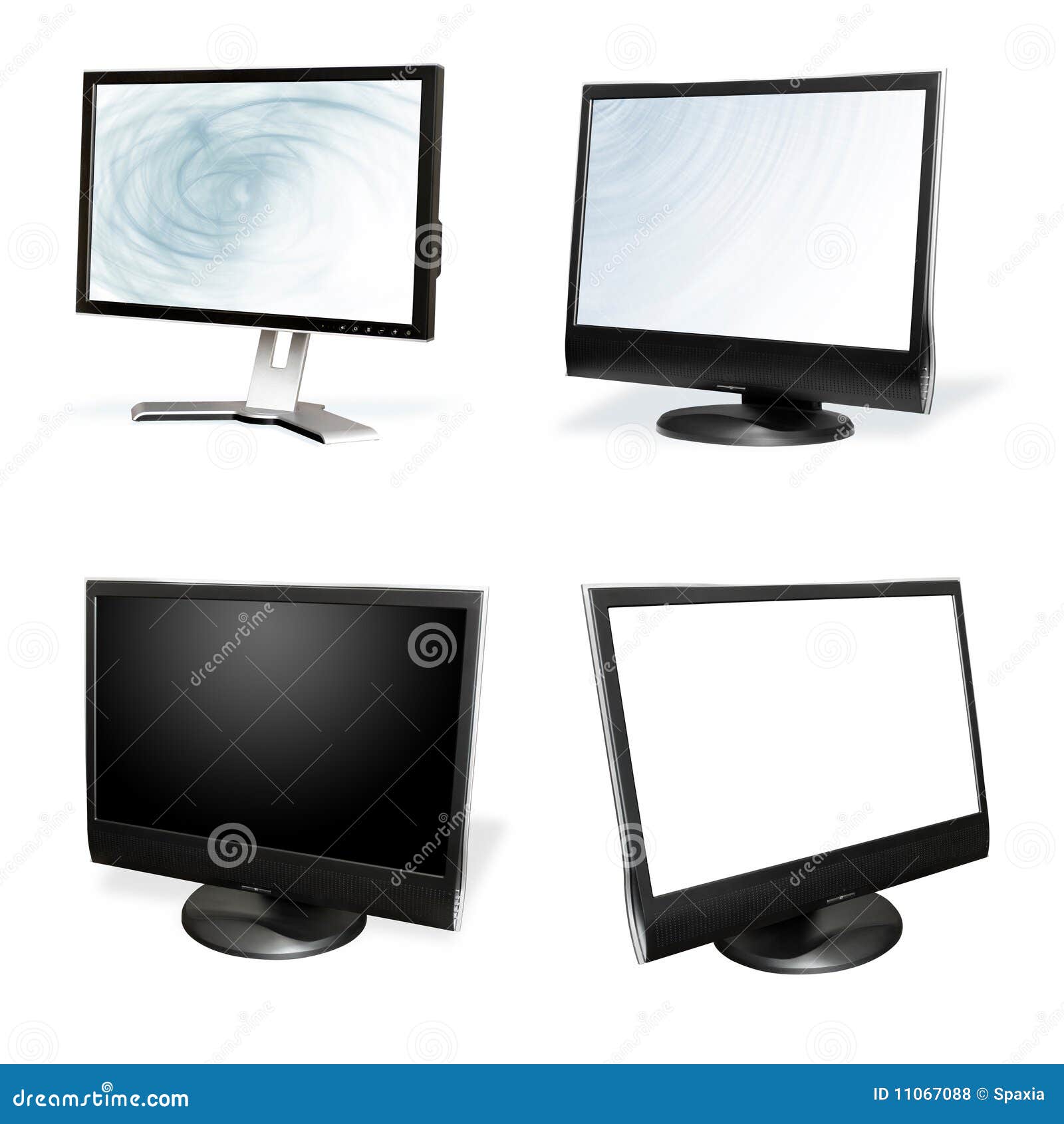 Collection of Modern Screens Stock Photo - Image of equipment, liquid ...