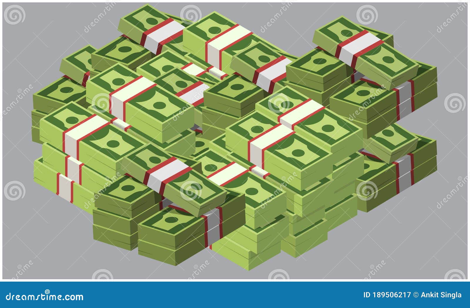 Collection of Money on Abstract Background Stock Vector - Illustration ...