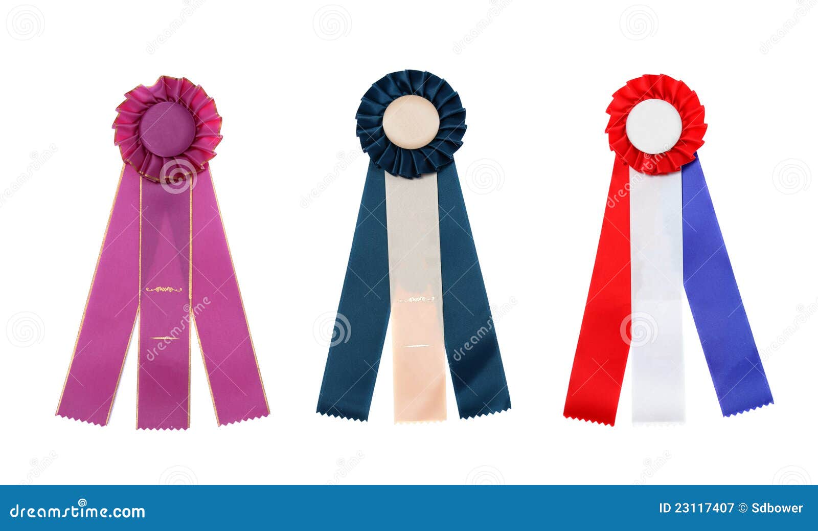 Collection of Multi Colored Award Ribbons Stock Image - Image of ...