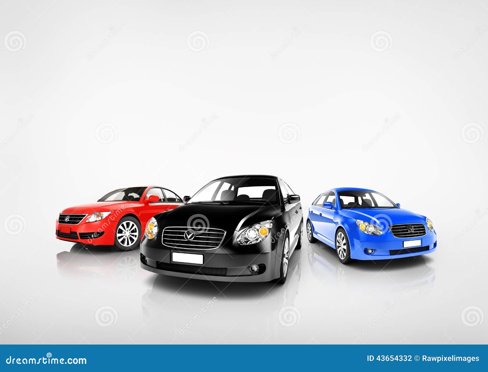 Collection of Multi Coloured Modern Cars Stock Photo - Image of ...