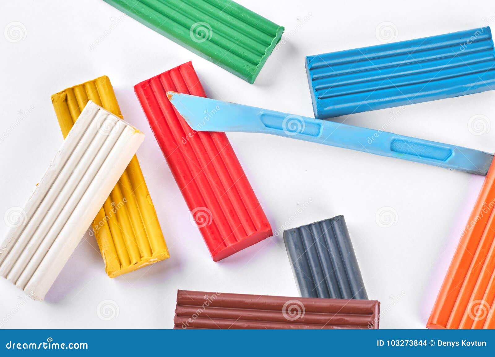 Collection of Multicolored Plasticine. Stock Photo - Image of lines ...