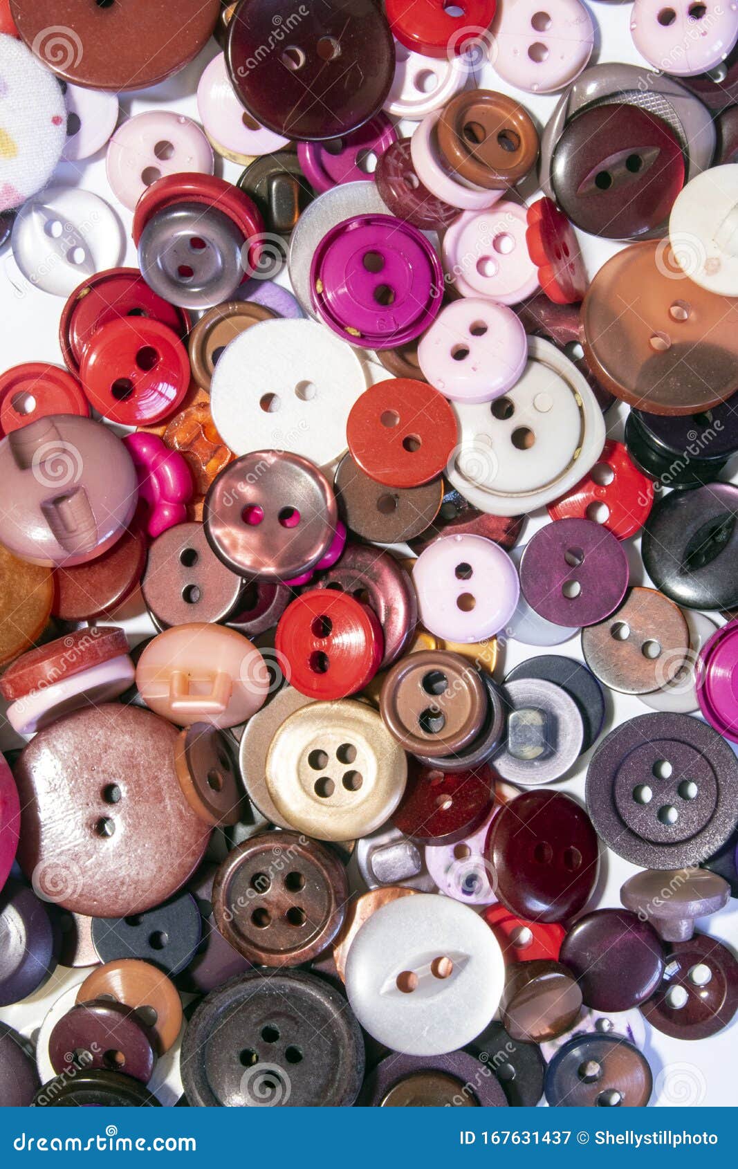 A Collection of Multicolour Different Size Buttons Stock Image - Image ...