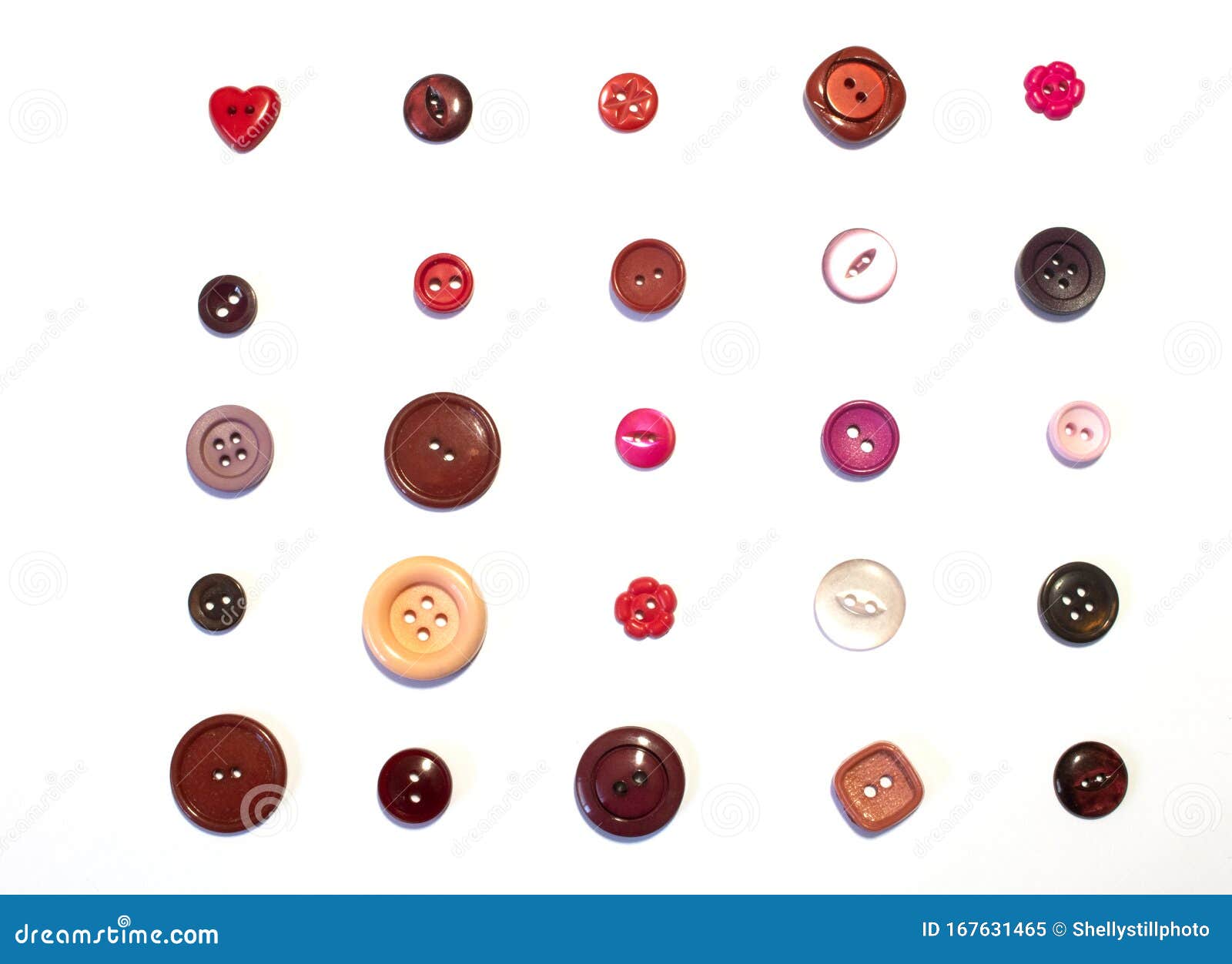 A Collection of Multicolour Different Size Buttons Stock Image - Image ...