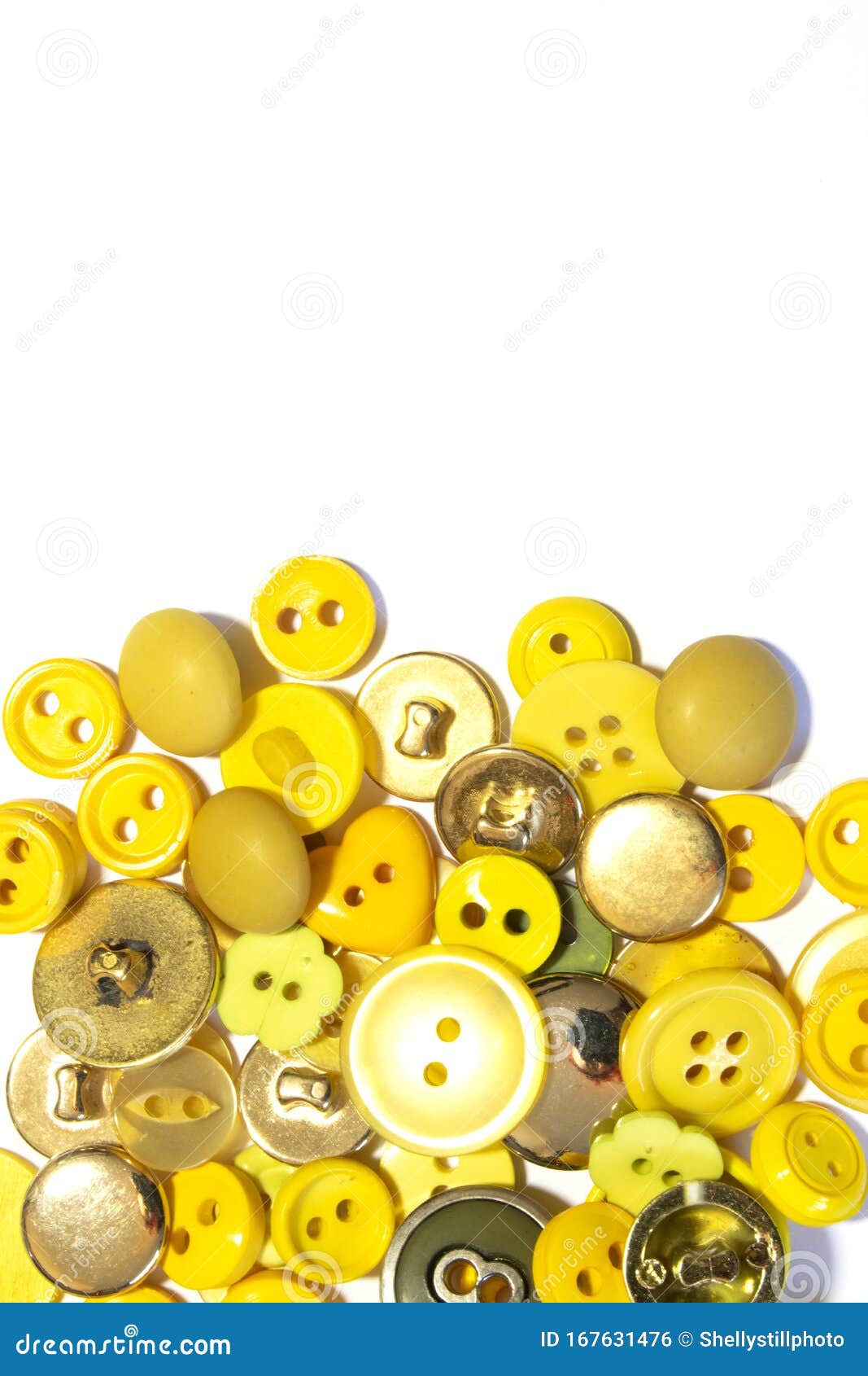 A Collection of Multicolour Different Size Buttons Stock Photo - Image ...