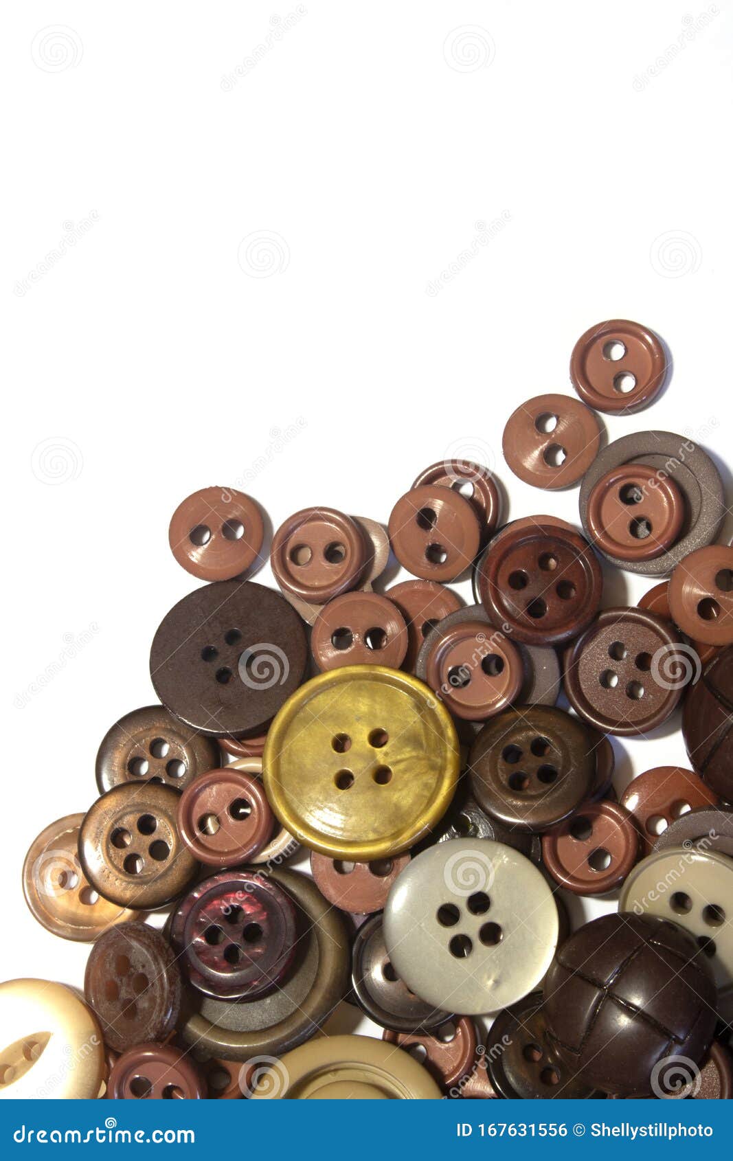 A Collection of Multicolour Different Size Buttons Stock Photo - Image ...