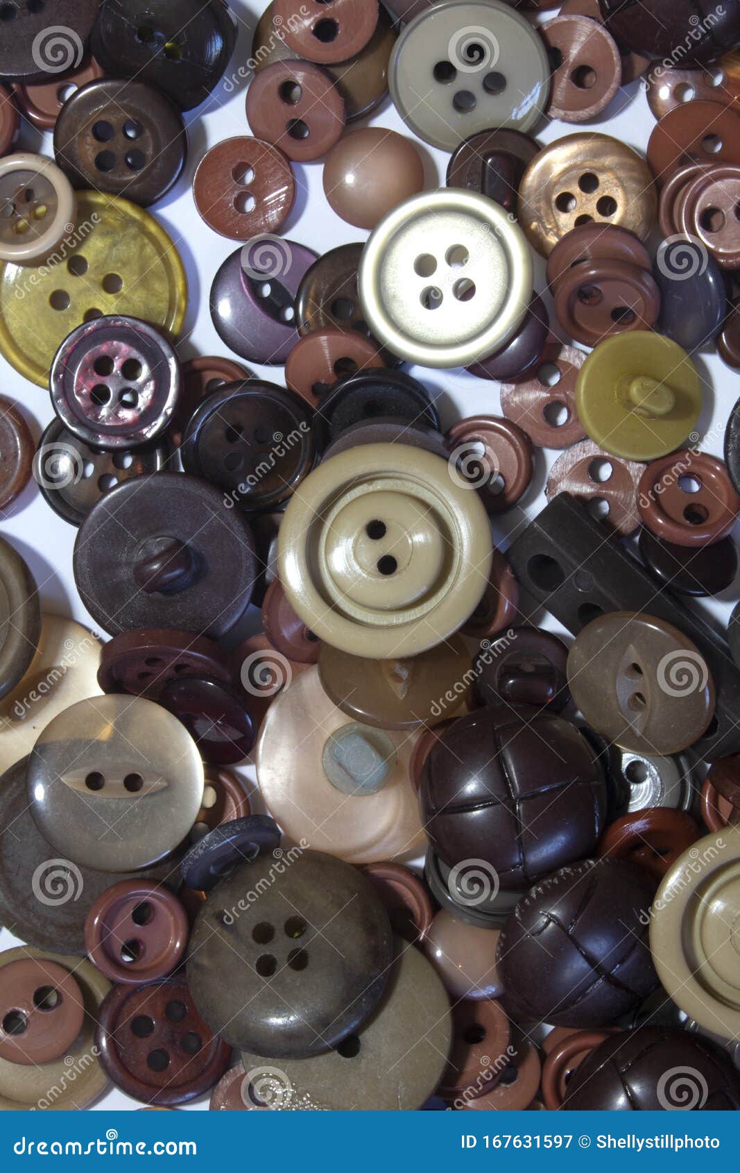 A Collection of Multicolour Different Size Buttons Stock Image - Image ...