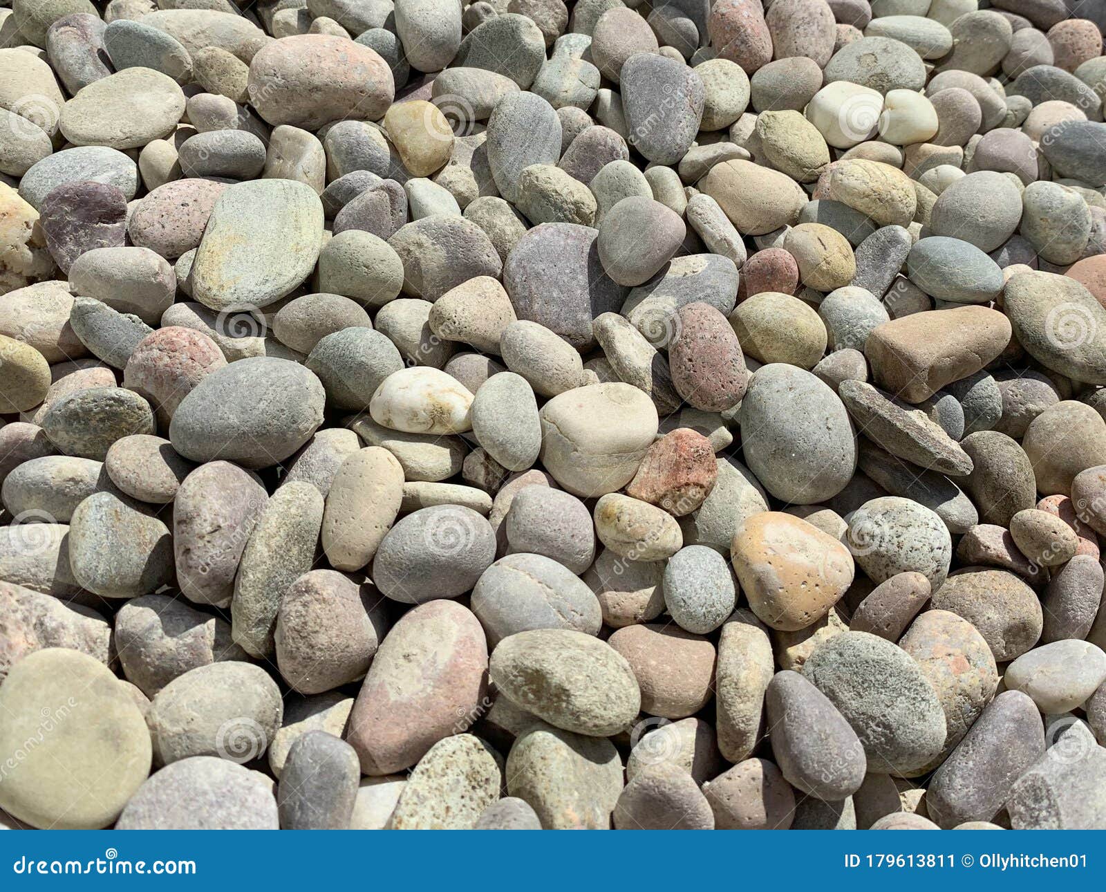 A Collection of Multicoloured Scottish Pebbles Stock Image - Image of ...