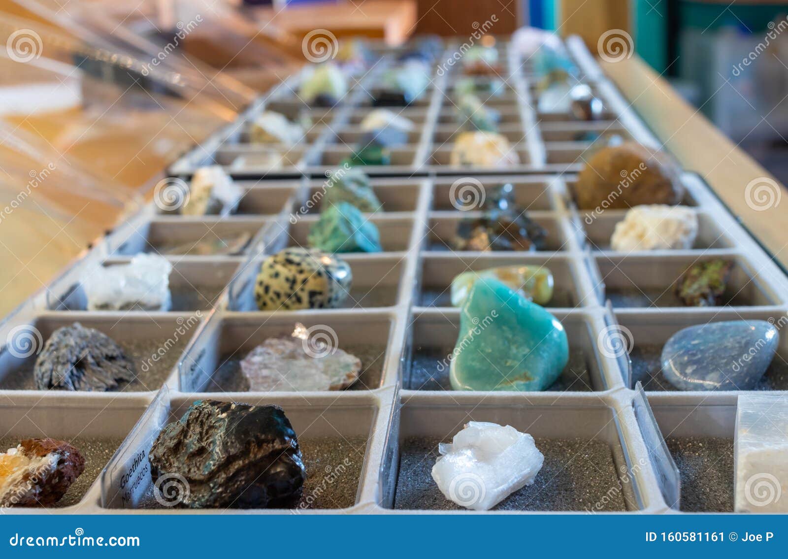 Collection with Multiple Minerals from Around the World Stock Image ...