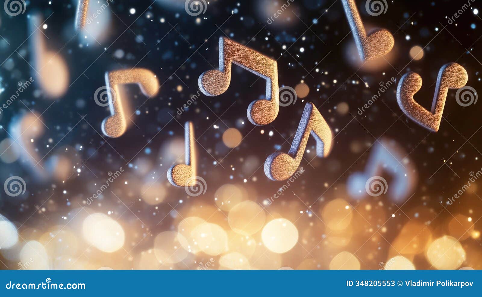 A Collection of Music Notes Suspended in Mid-air, Perfect for ...