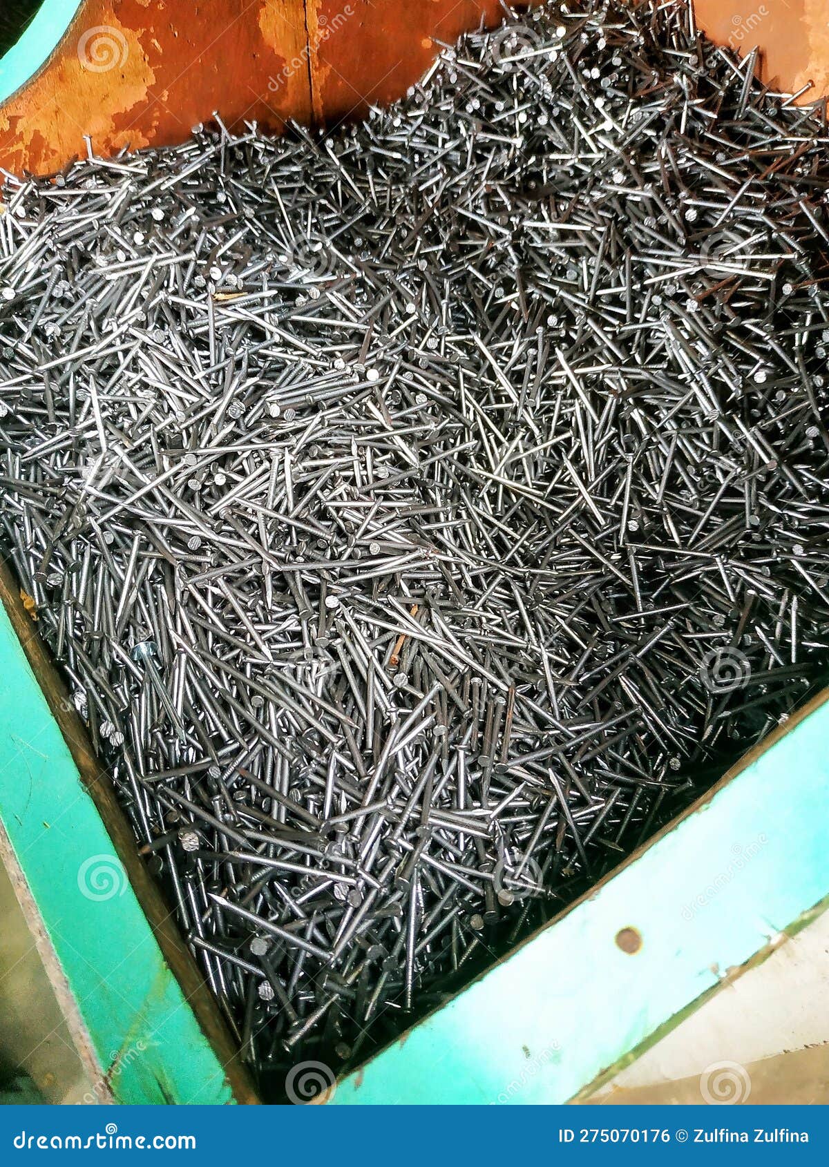 Collection of Nails for Construction and Building Work Stock Photo ...