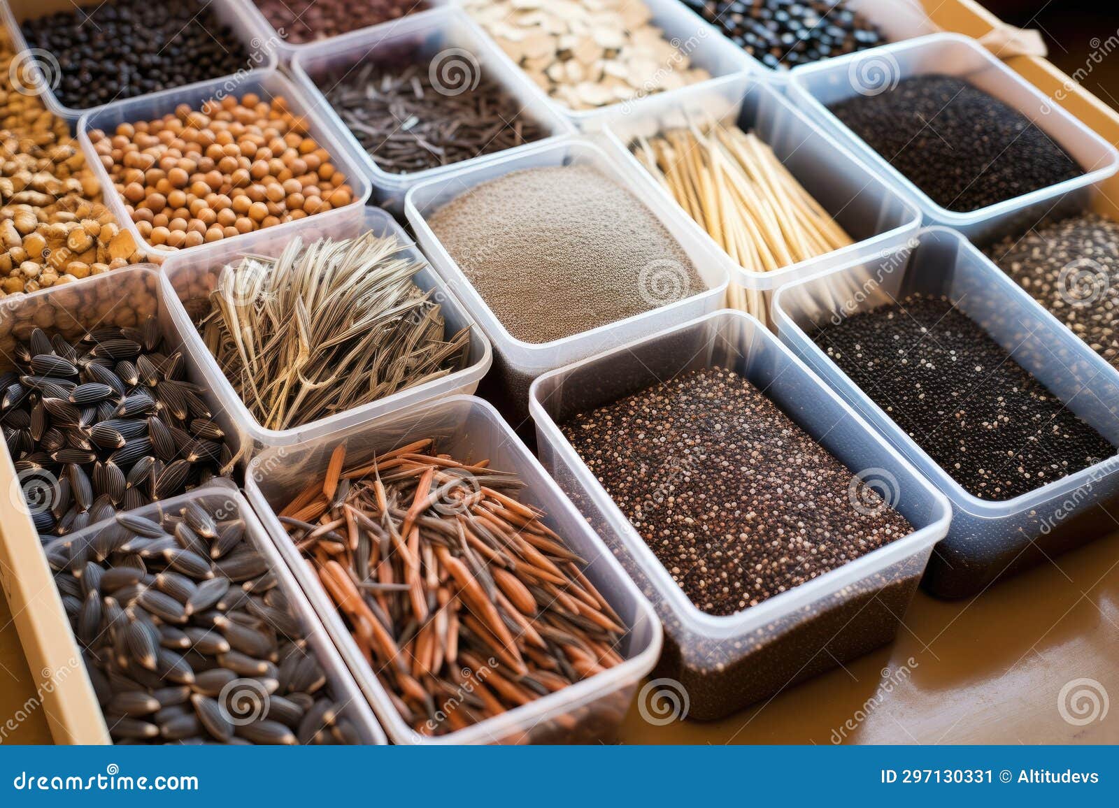 Collection of Native Seeds for a Restoration Project Stock Image ...
