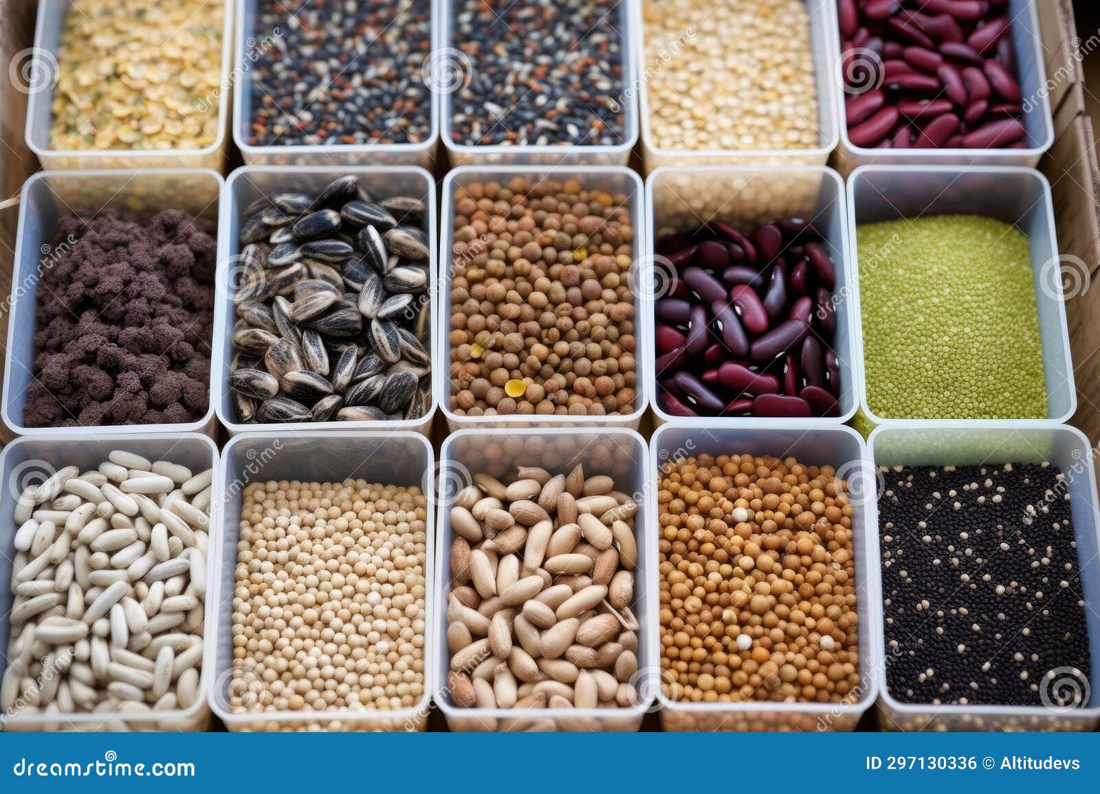 Collection of Native Seeds for a Restoration Project Stock Photo ...