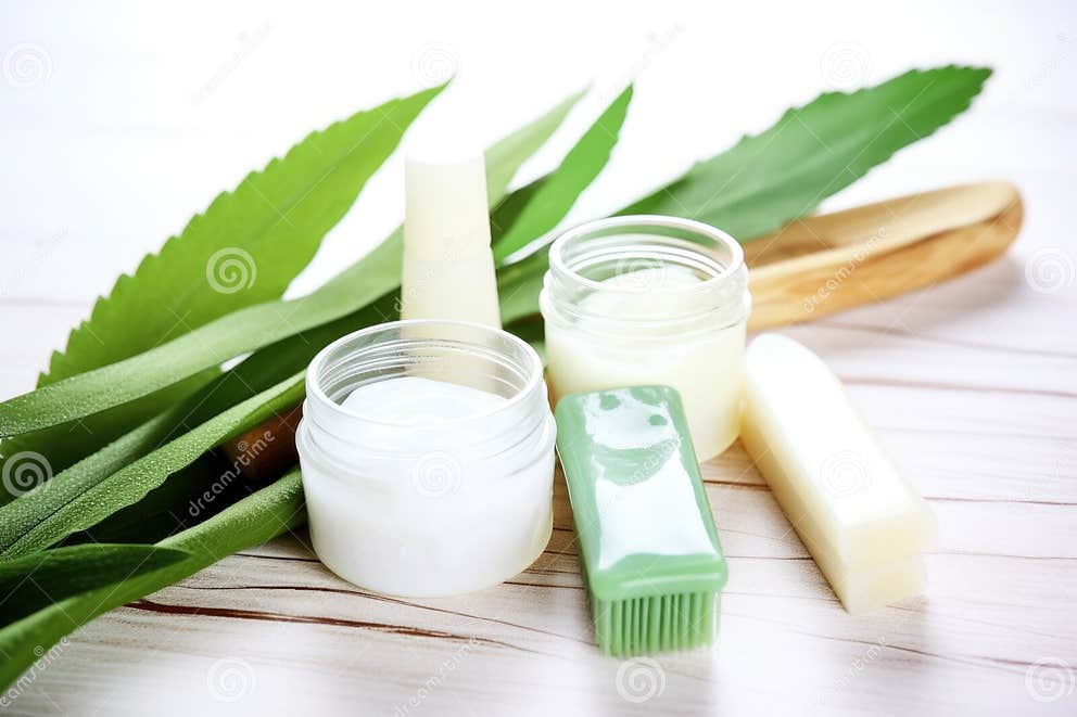 A Collection of Natural Toothpaste Varieties Stock Image - Image of ...