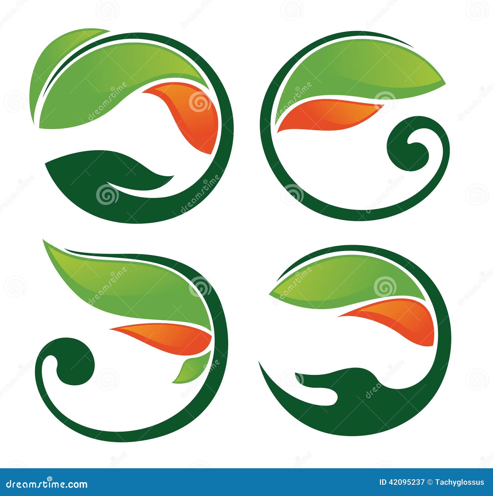 Collection of Nature Symbols Stock Illustration - Illustration of ...