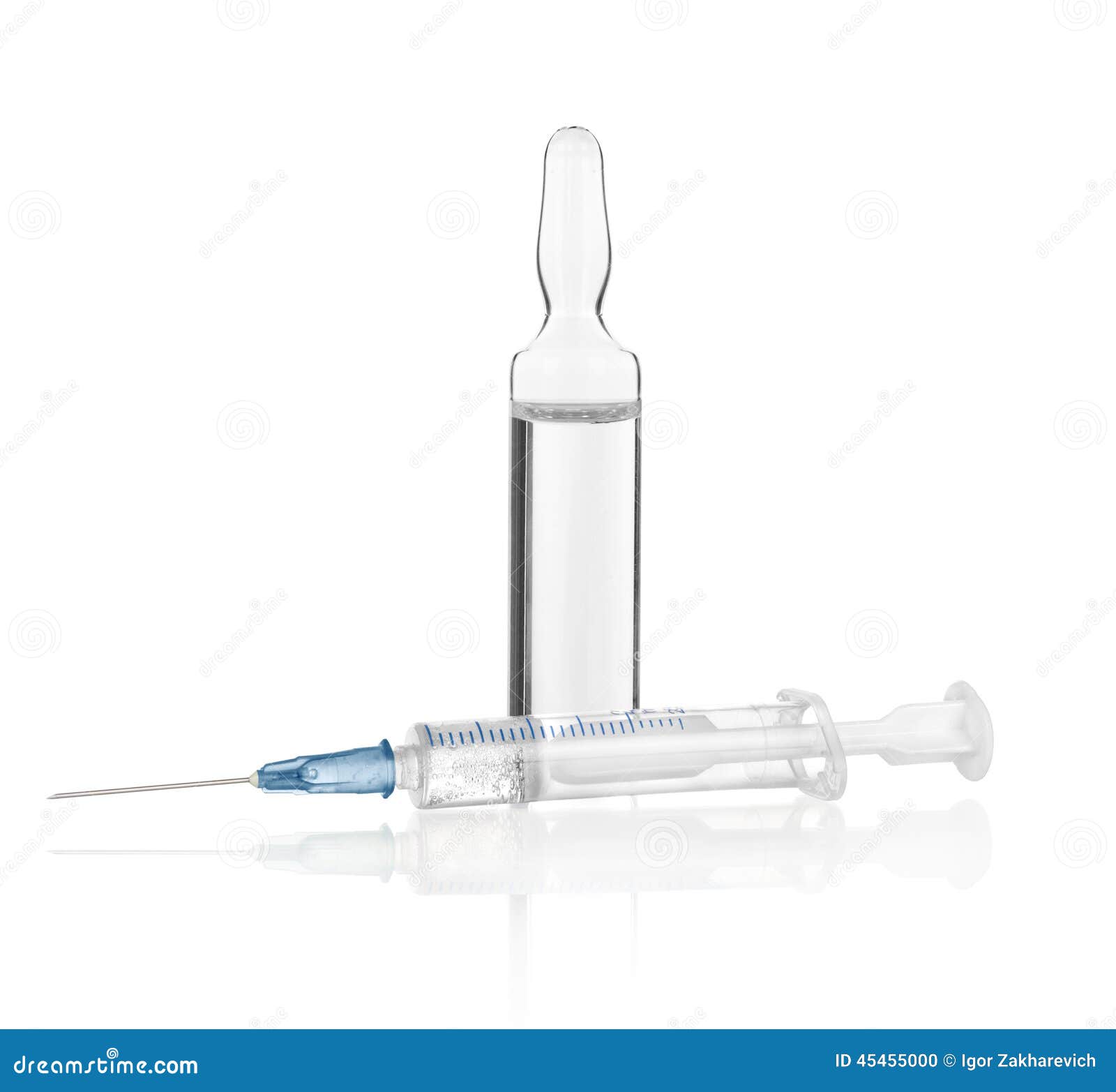 Collection Needles and Syringes with Caps Stock Photo - Image of ...