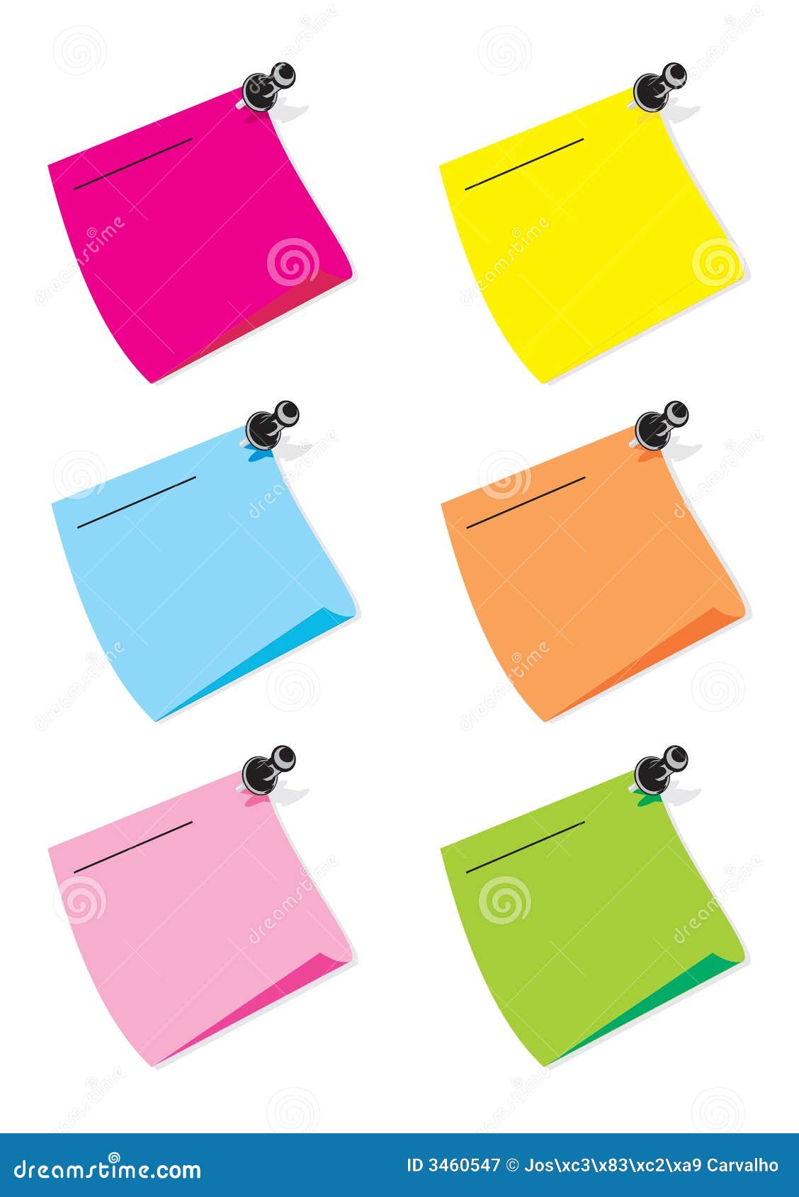 Collection of Notes stock vector. Illustration of email - 3460547