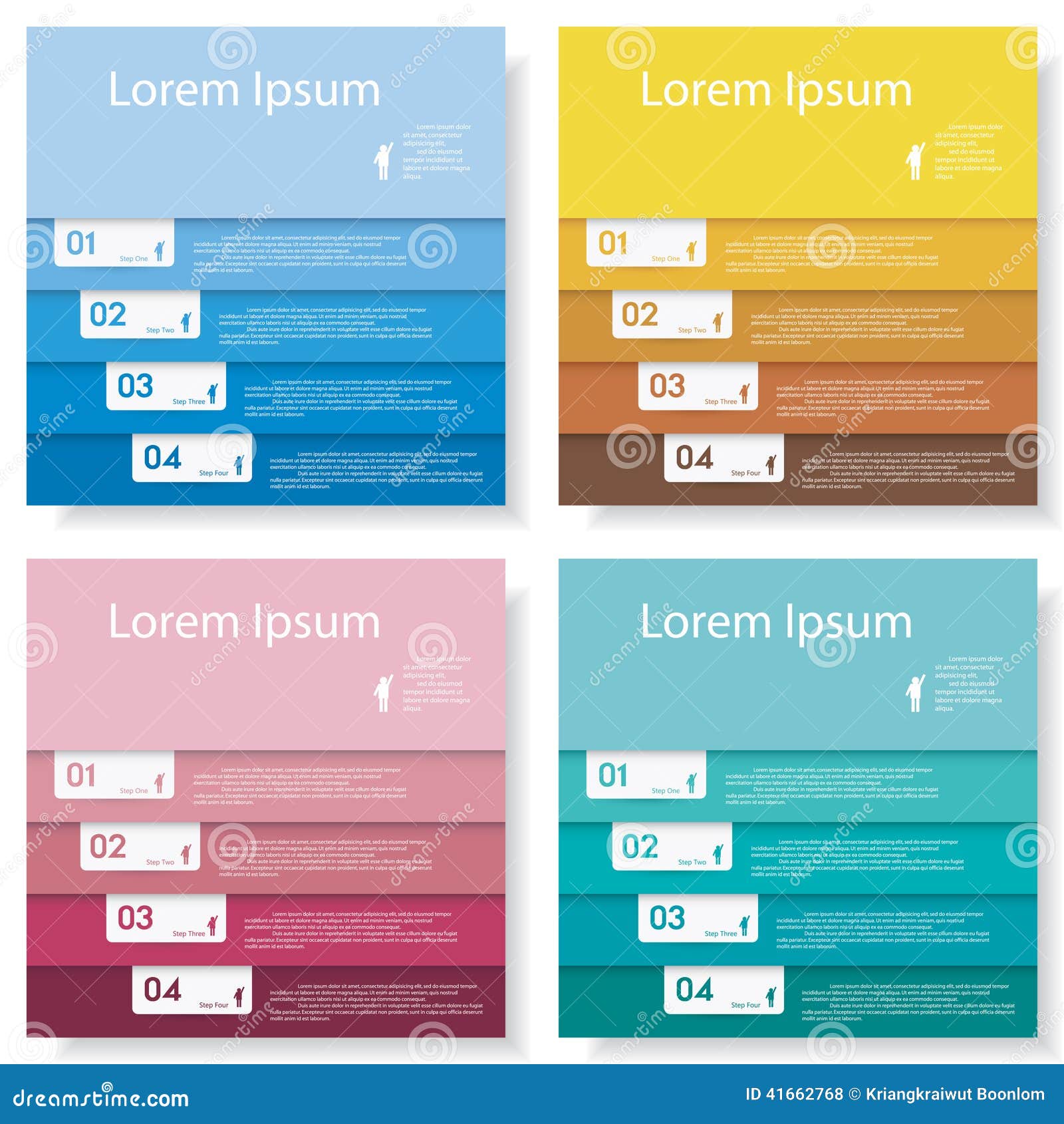 Collection of Number Banners Template Stock Illustration - Illustration ...