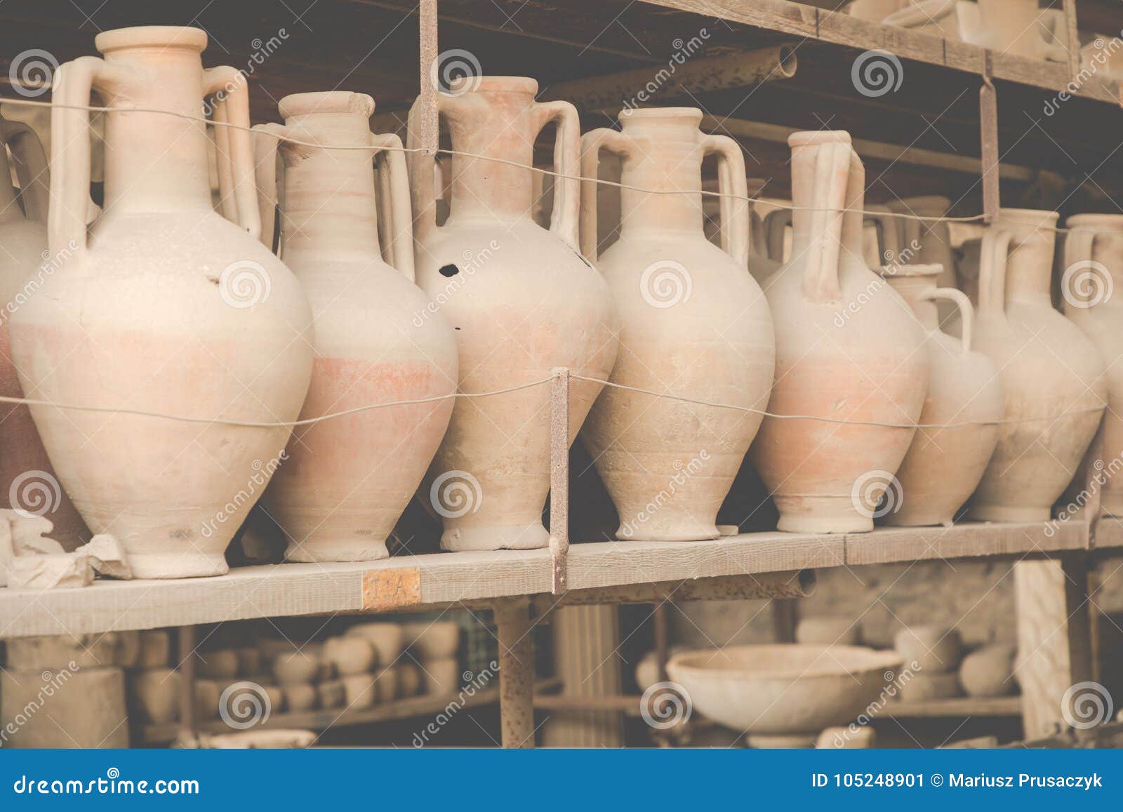 Collection of Objects Found during Excavations in Ancient Pompeii ...