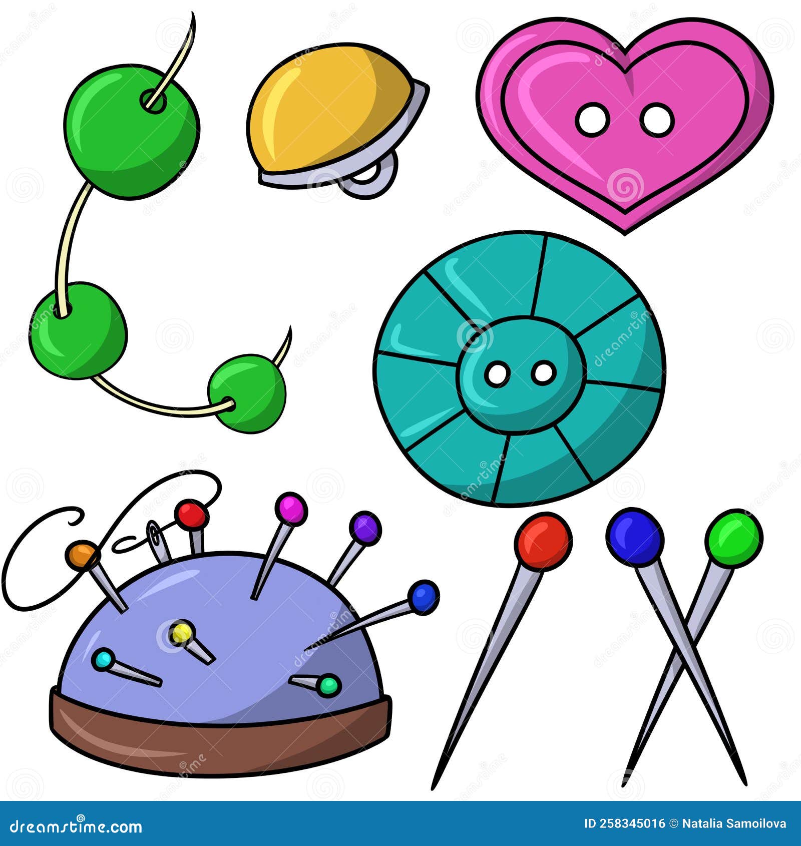 Collection of Objects for Needlework and Crafting Various Things in ...