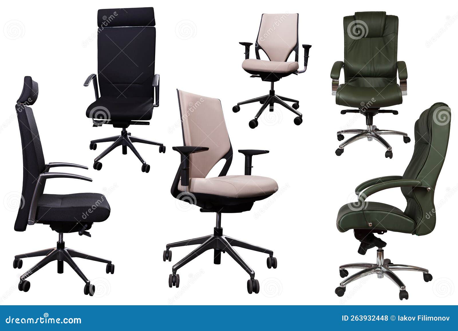Collection of Office Chairs Stock Photo - Image of elegance, goods ...