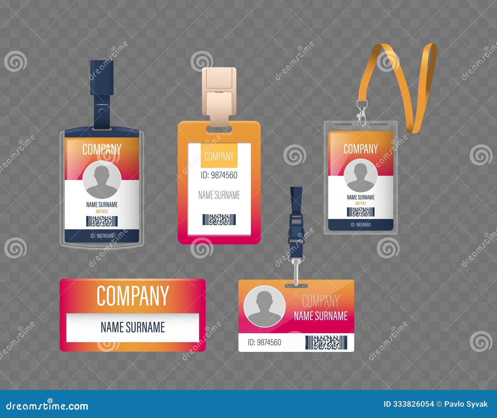 Logos And Identification. Business Card, Banner Cartoon Vector ...