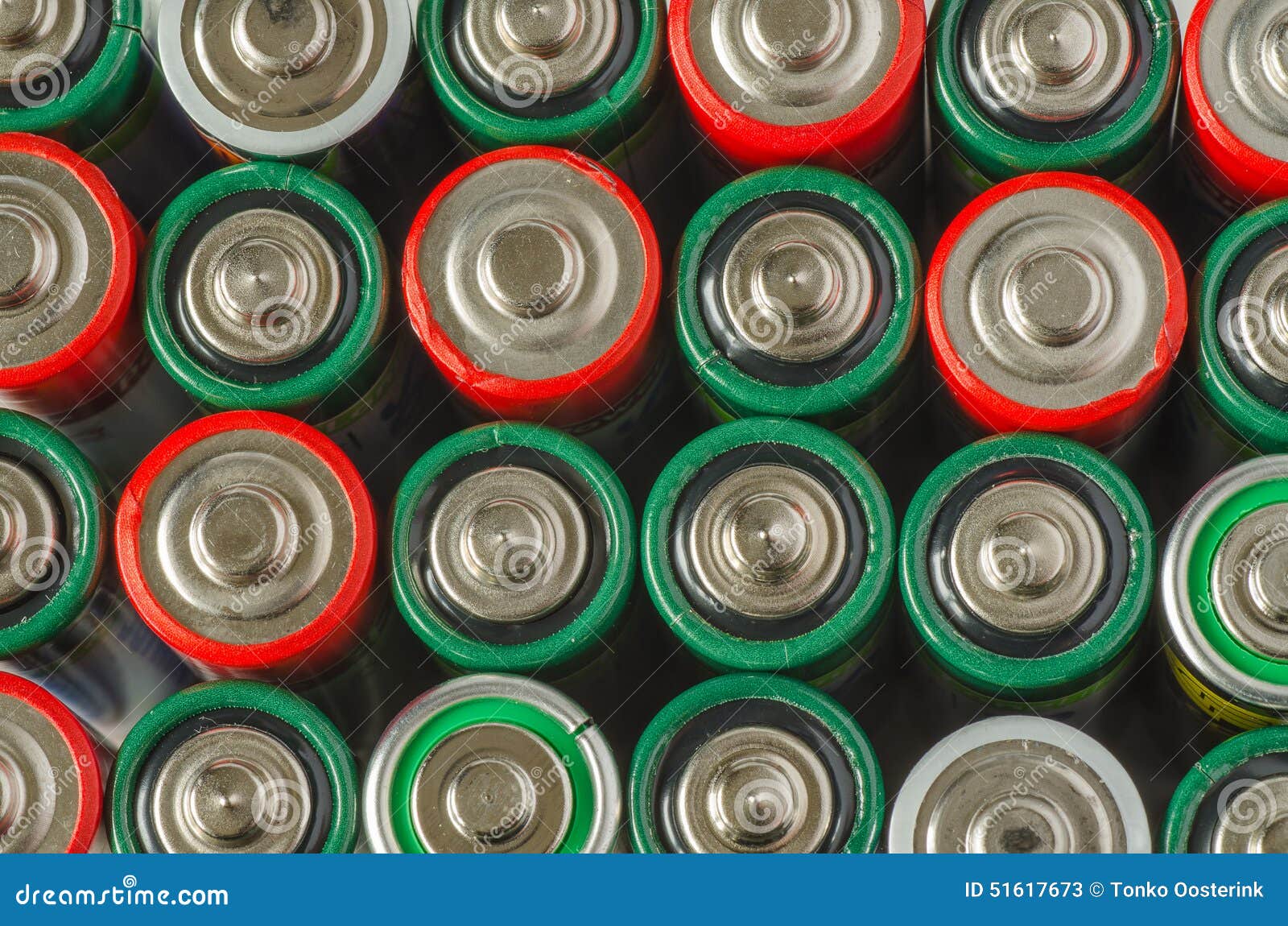 Collection of Old Batteries Stock Image - Image of abstract, circle ...
