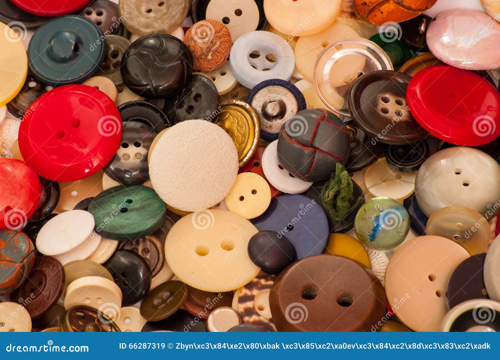 A Collection of Old Buttons,. Stock Image - Image of sewing, abstract ...