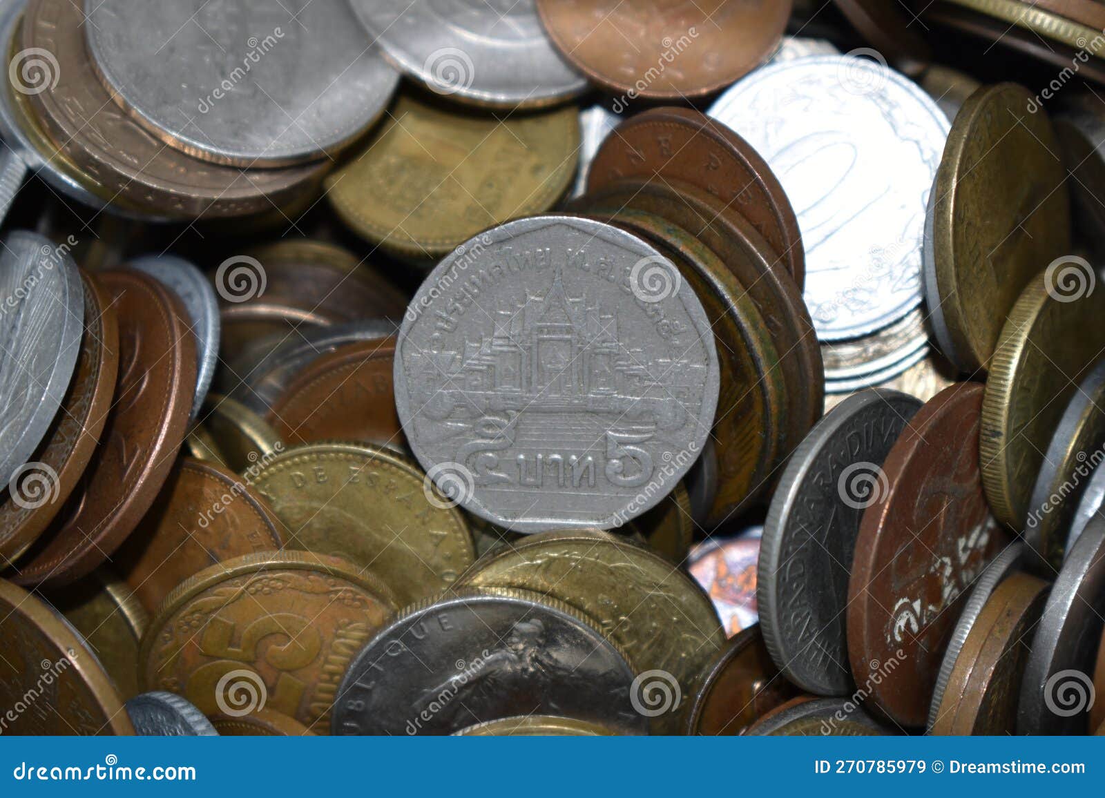 Collection of old coins stock image. Image of ancient - 270785979