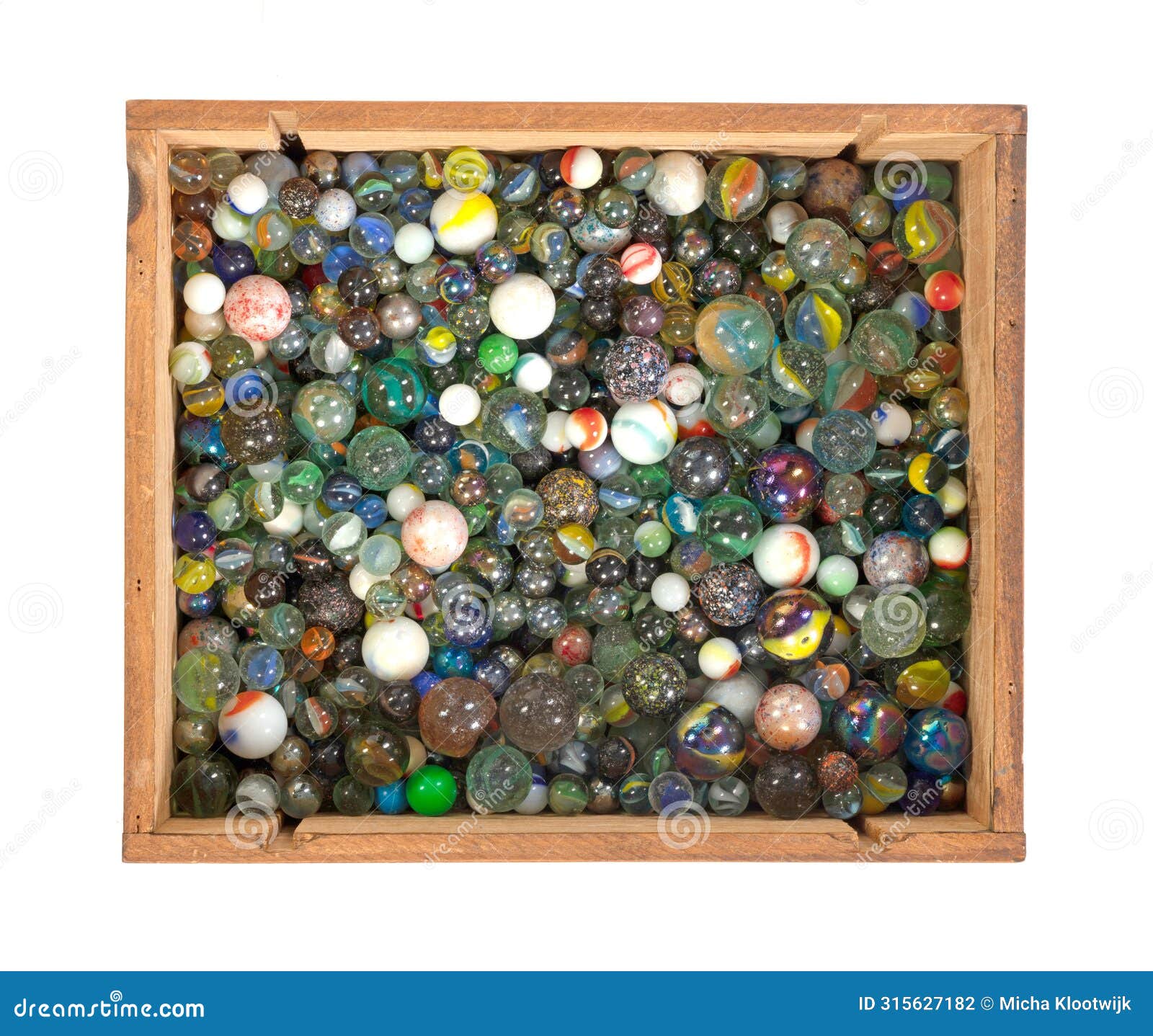 Collection of Old Glass Marbles Stock Photo - Image of filled, marbles ...