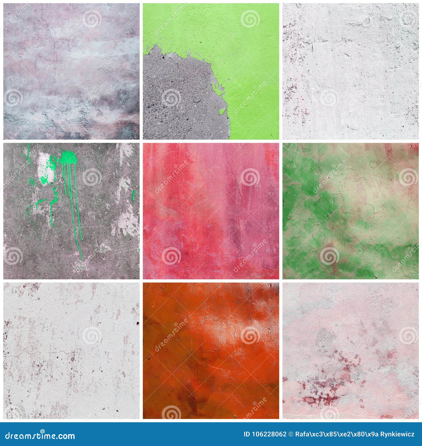 Collection of Old Grunge Textures Backgrounds Stock Photo - Image of ...