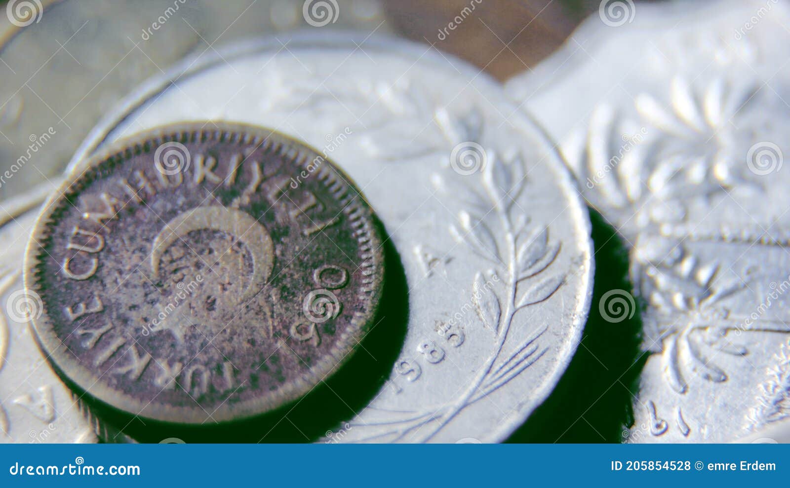 Collection of Old Metal Coins from Various Countries Stock Photo ...