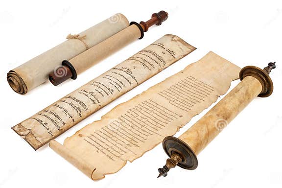 Old Paper Scrolls or Ancient Parchments Collection Isolated 3D ...